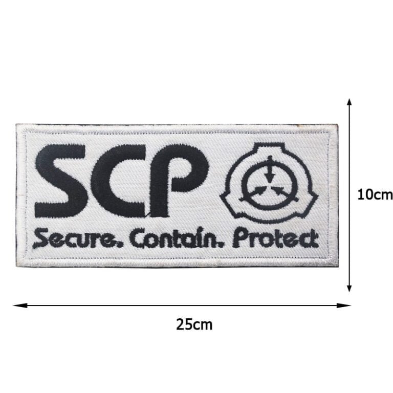 SCP Logo Patch SCP Foundation Patch Embroidery Badges - SCP Foundation Shop