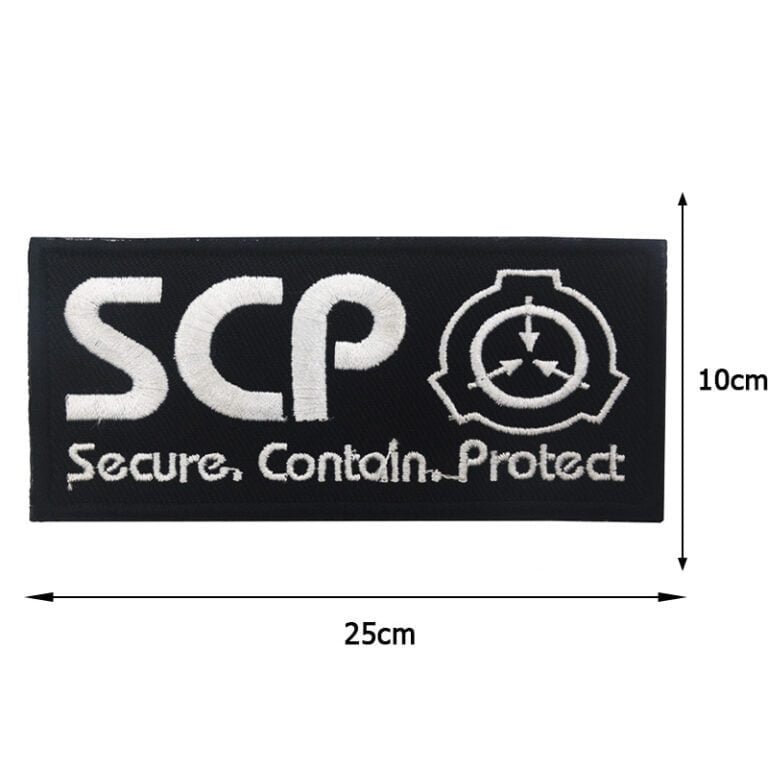 SCP Logo Patch SCP Foundation Patch Embroidery Badges - SCP Foundation Shop