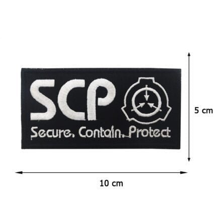 SCP Logo Patch SCP Foundation Patch Embroidery Badges - SCP Foundation Shop