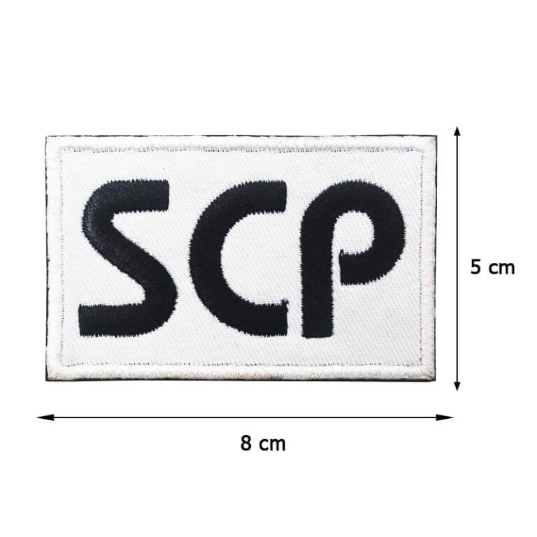 SCP Logo Patch SCP Foundation Patch Embroidery Badges - SCP Foundation Shop