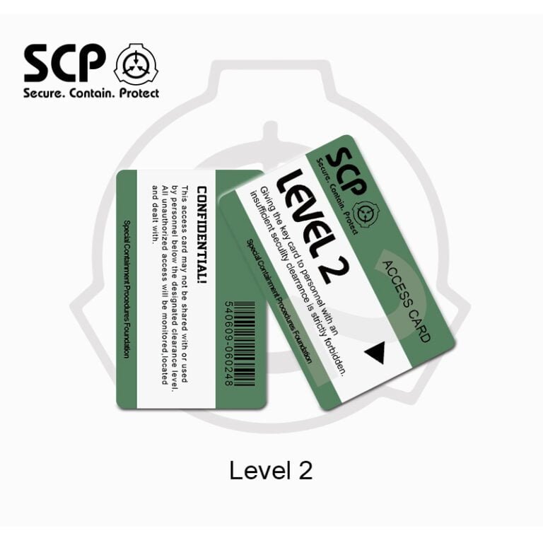 SCP Card SCP ID Card Cover SCP Foundation Card Sticker - SCP Foundation ...