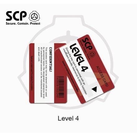 SCP Card SCP ID Card Cover SCP Foundation Card Sticker - SCP Merch Store
