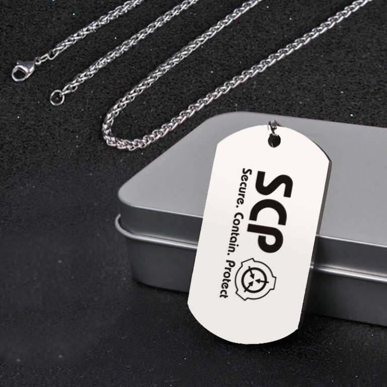 SCP Necklace SCP Foundation Titanium Necklace - SCP Foundation Shop