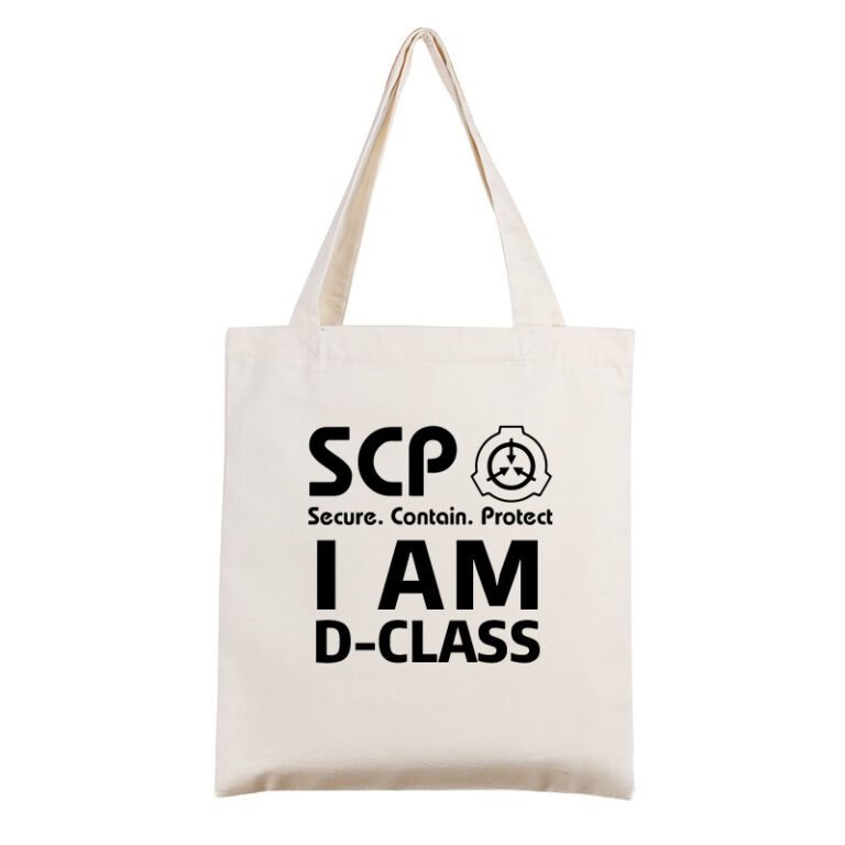 SCP Tote SCP Foundation Canvas Grocery Market Tote Bag - SCP Merch Store