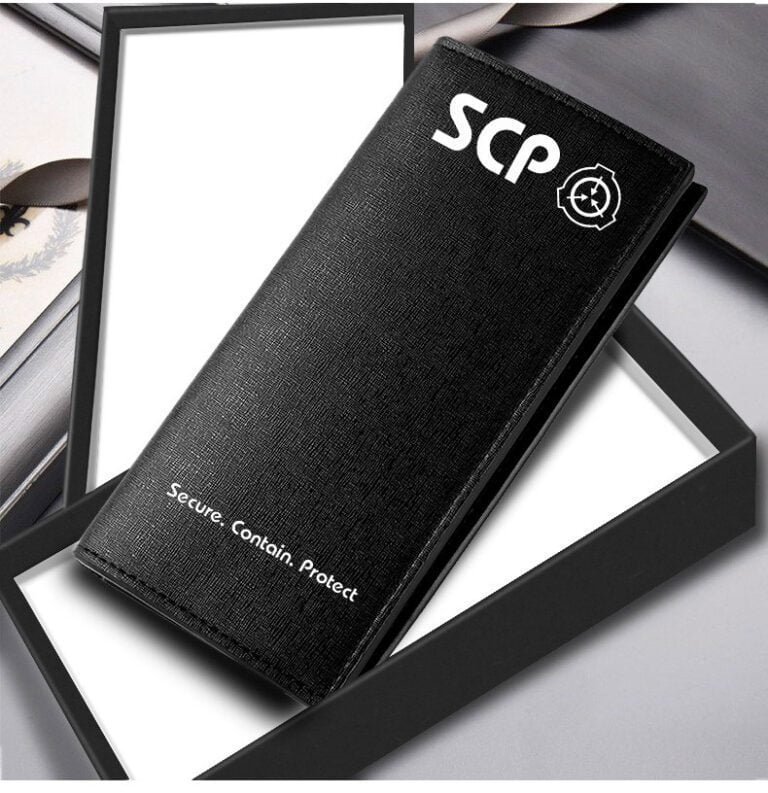 SCP Wallet SCP Foundation Leather Wallet Purse - SCP Foundation Shop
