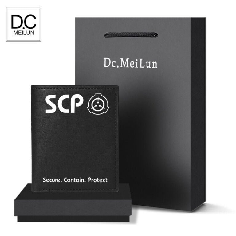 SCP Wallet SCP Foundation Leather Wallet Purse - SCP Foundation Shop