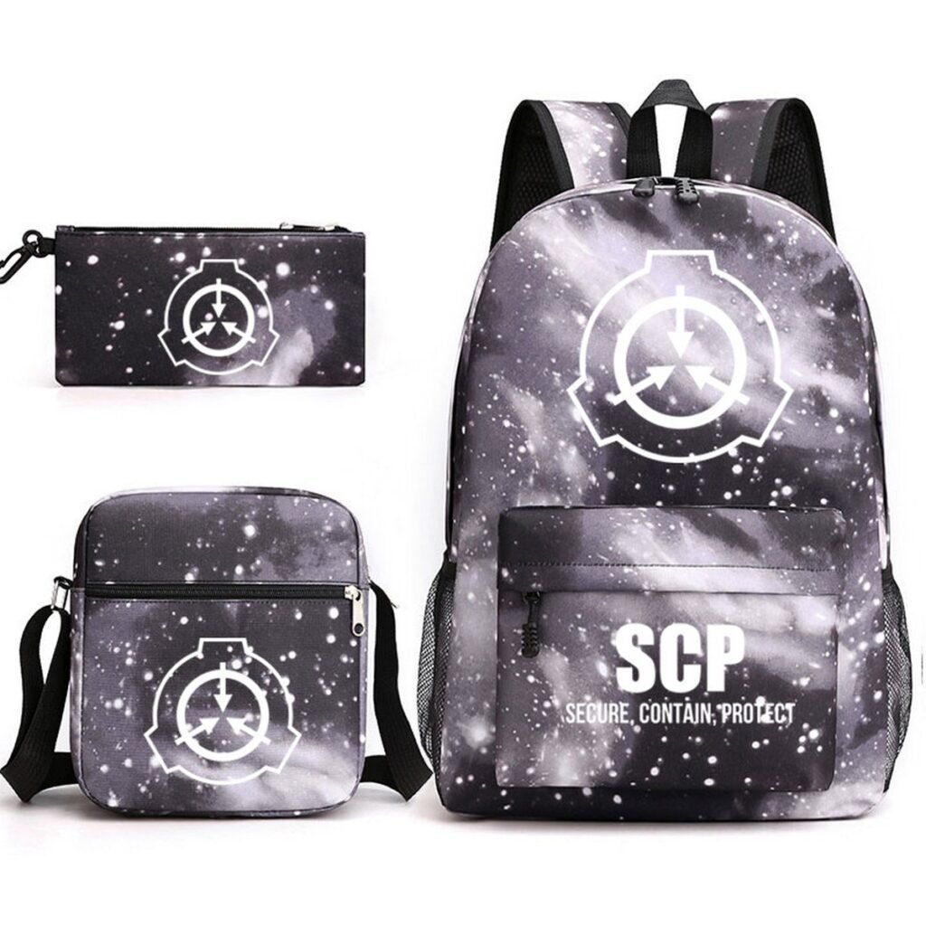 SCP Foundation 3-Piece Bag Set (8 Colors) SCP Backpack SCP Shoulder Bag ...
