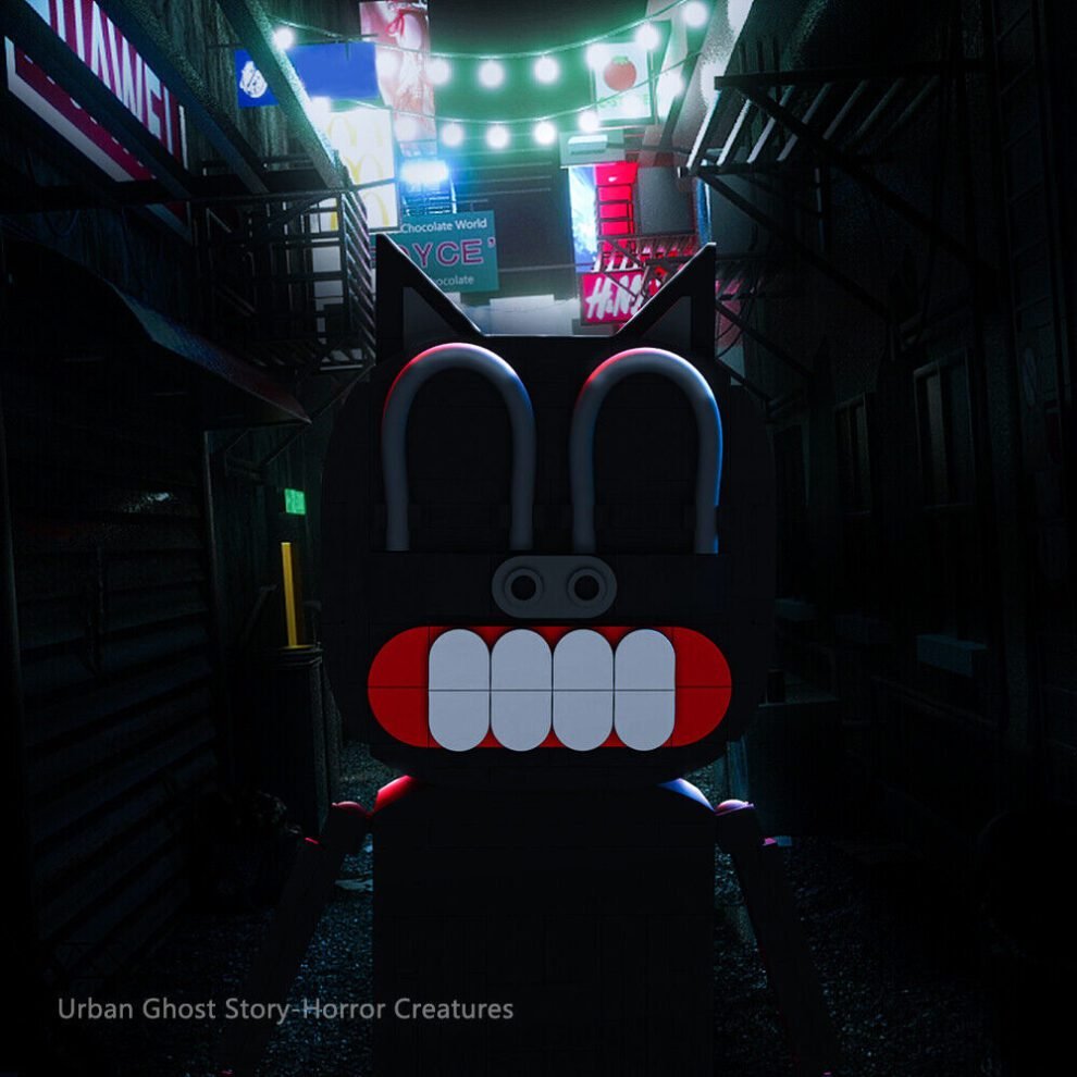 Cartoon Cat Modular Bricks - SCP Merch Store