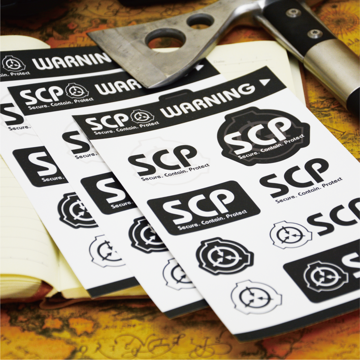 SCP Logo Stickers - SCP Foundation Shop