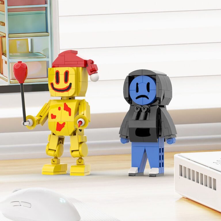 Set of 2 Backrooms building blocks Lego Minifigures Partygoer ...