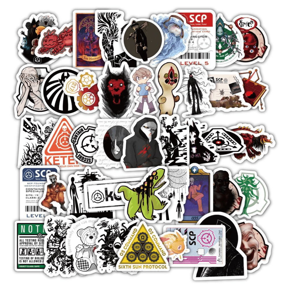 SCP Label Stickers - SCP Foundation Shop